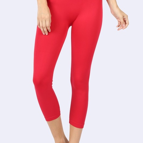 Zenana Outfitters | Pants & Jumpsuits | Sm Zenana Premium Red Seamless ...